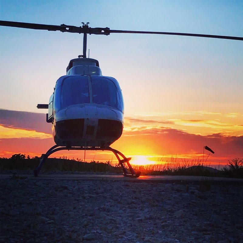 Sunset flight | Helicopter flights | Longer Flights|